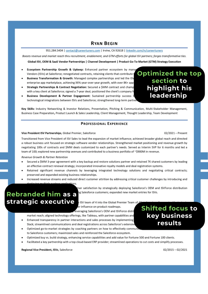 Executive Resume Writing Service | CareerTuners
